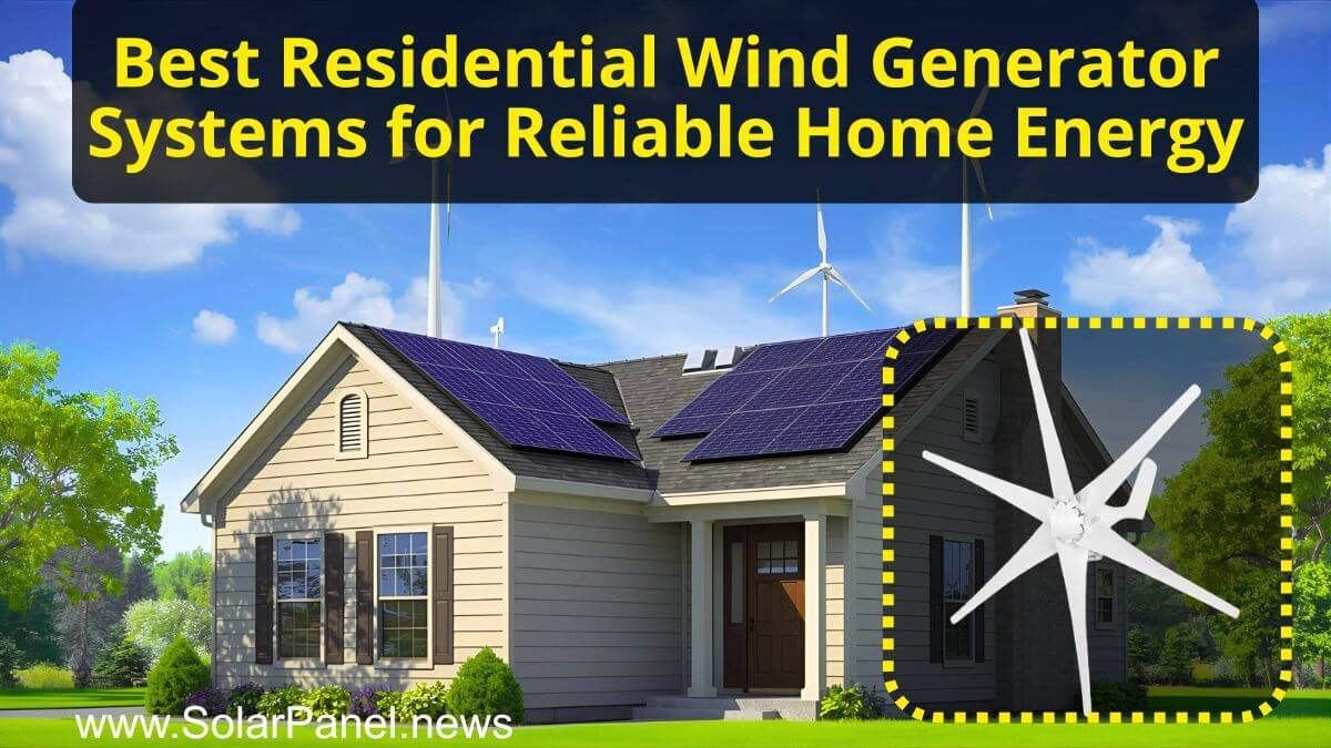 Best Residential Wind Generator Systems For Reliable Home Energy